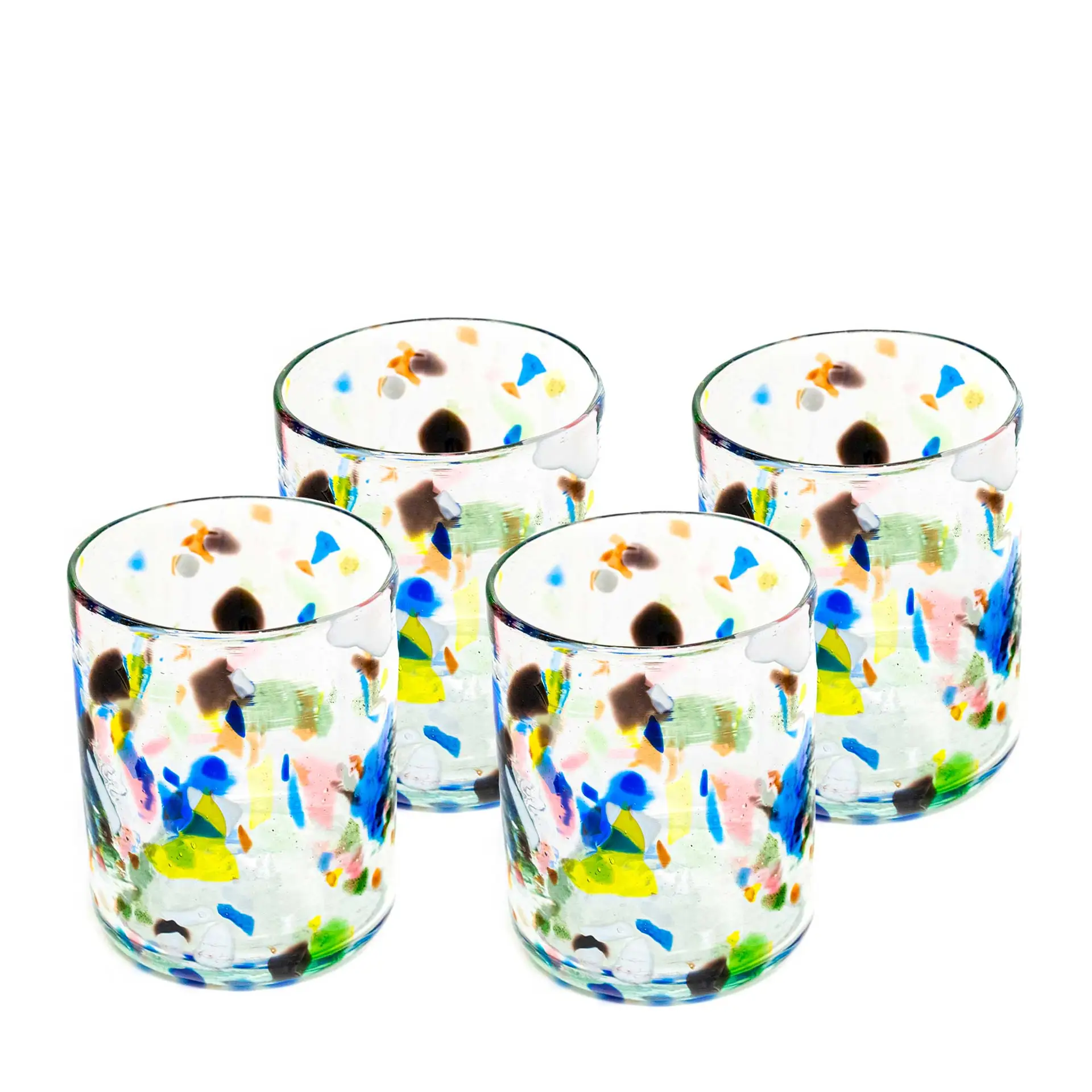Set 4 Glasses Terrazo Multicolor - Craft Islands - Lafiore